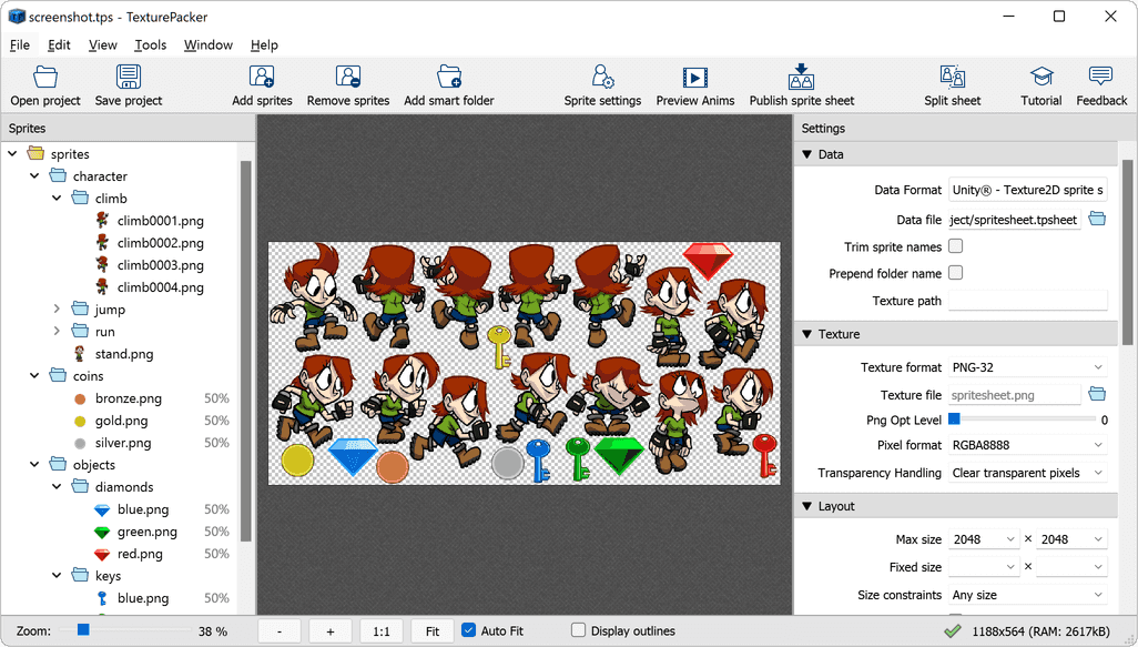 TexturePacker - Create Sprite Sheets for your game!